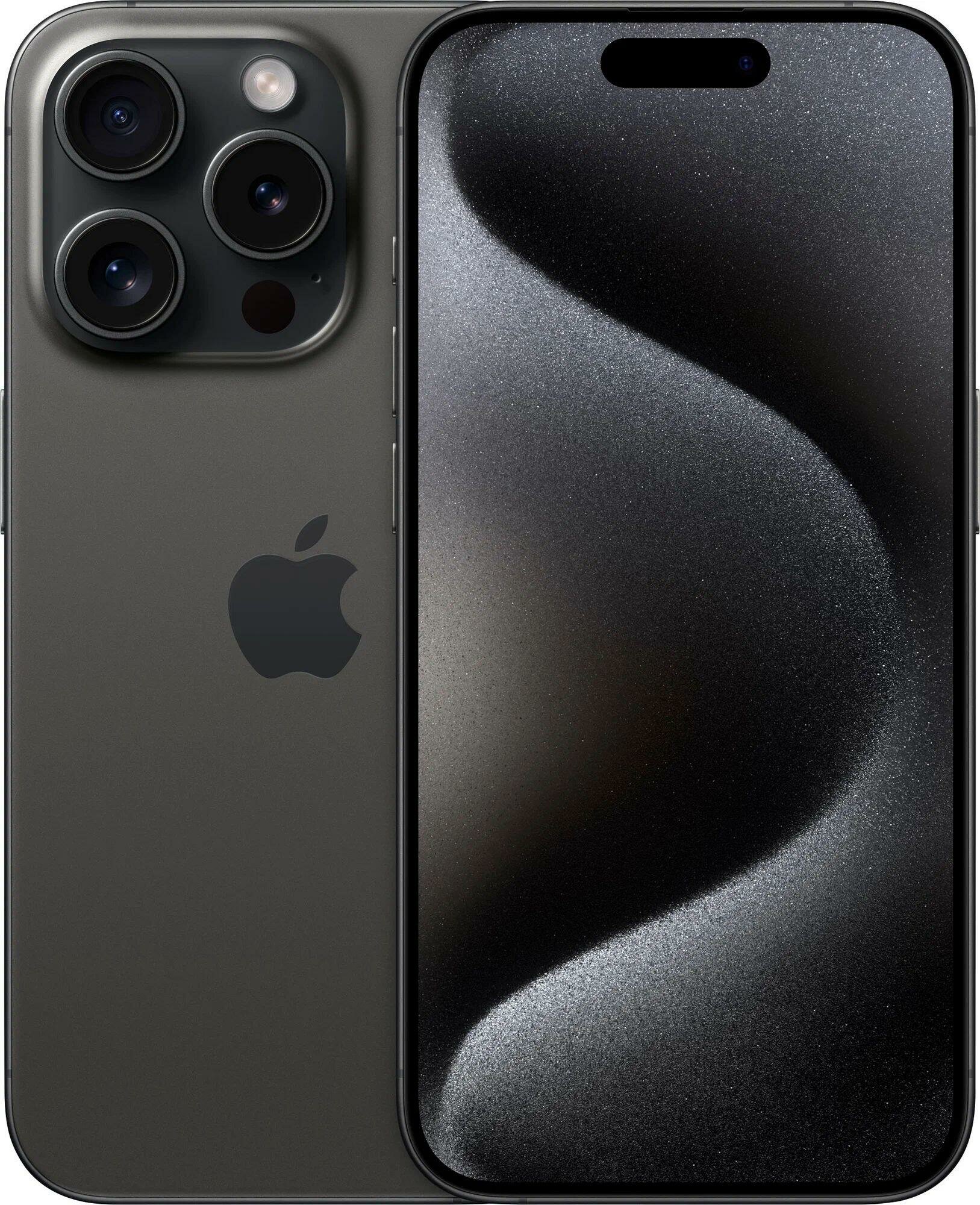 Смартфон Apple iPhone 15 Pro, 1Tb, Dual nano SIM, Black (Черный)
