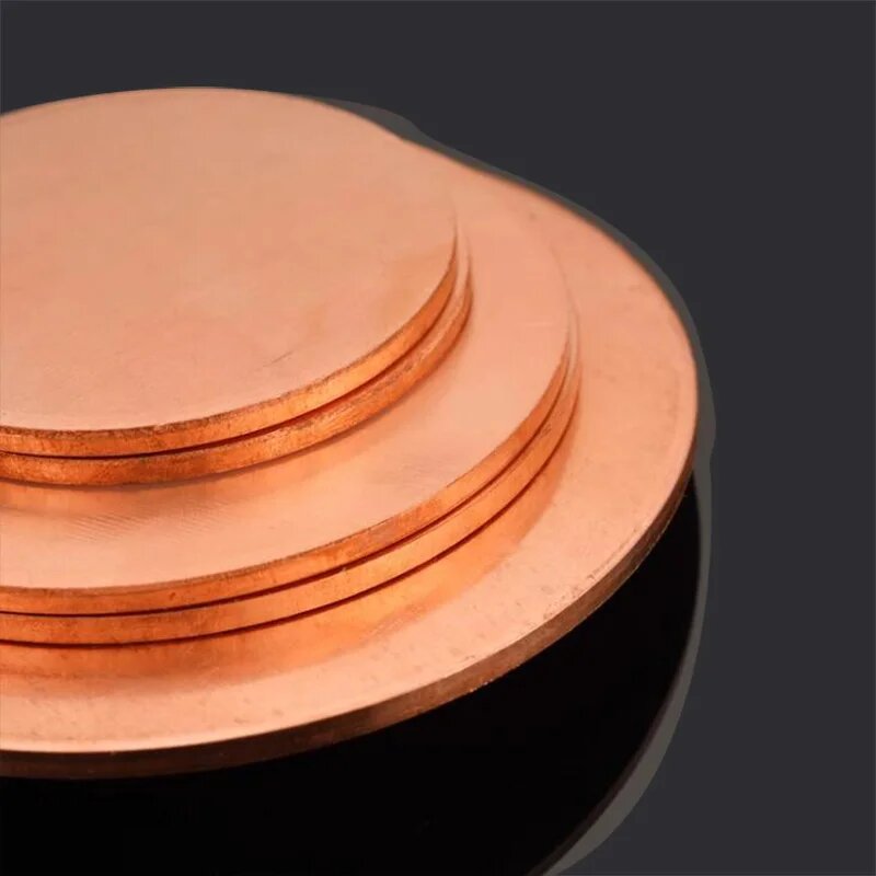 Чистая медная пластина 10-200 мм 100x1mm