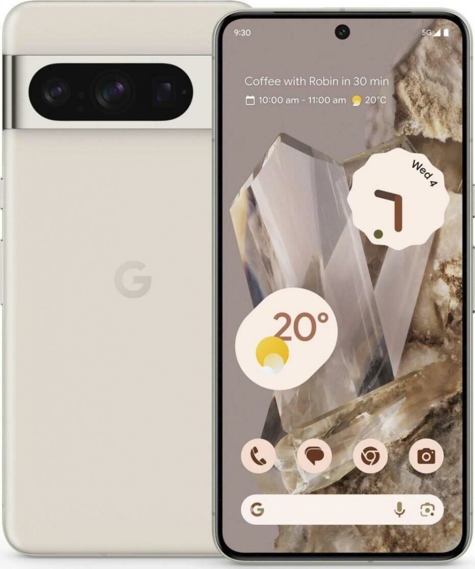 Смартфон Google Pixel 8 Pro, 12/128Gb JP, nano SIM + eSIM, Porcelain (Бежевый)