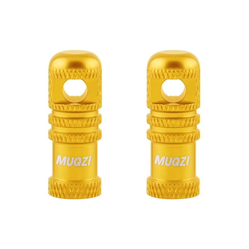 MUQZI Колпачки для ниппелей Presta, 2шт, Золото