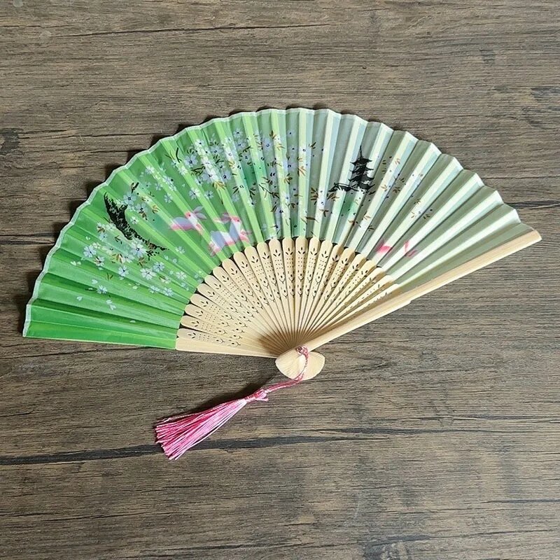Веер складной бамбуковый Hand Fan 34