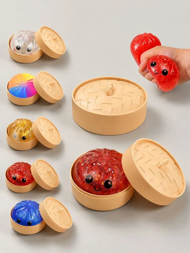 SQUISHY TOY rainbow mystery Сквиш Дамплинги Антистресс Слайм