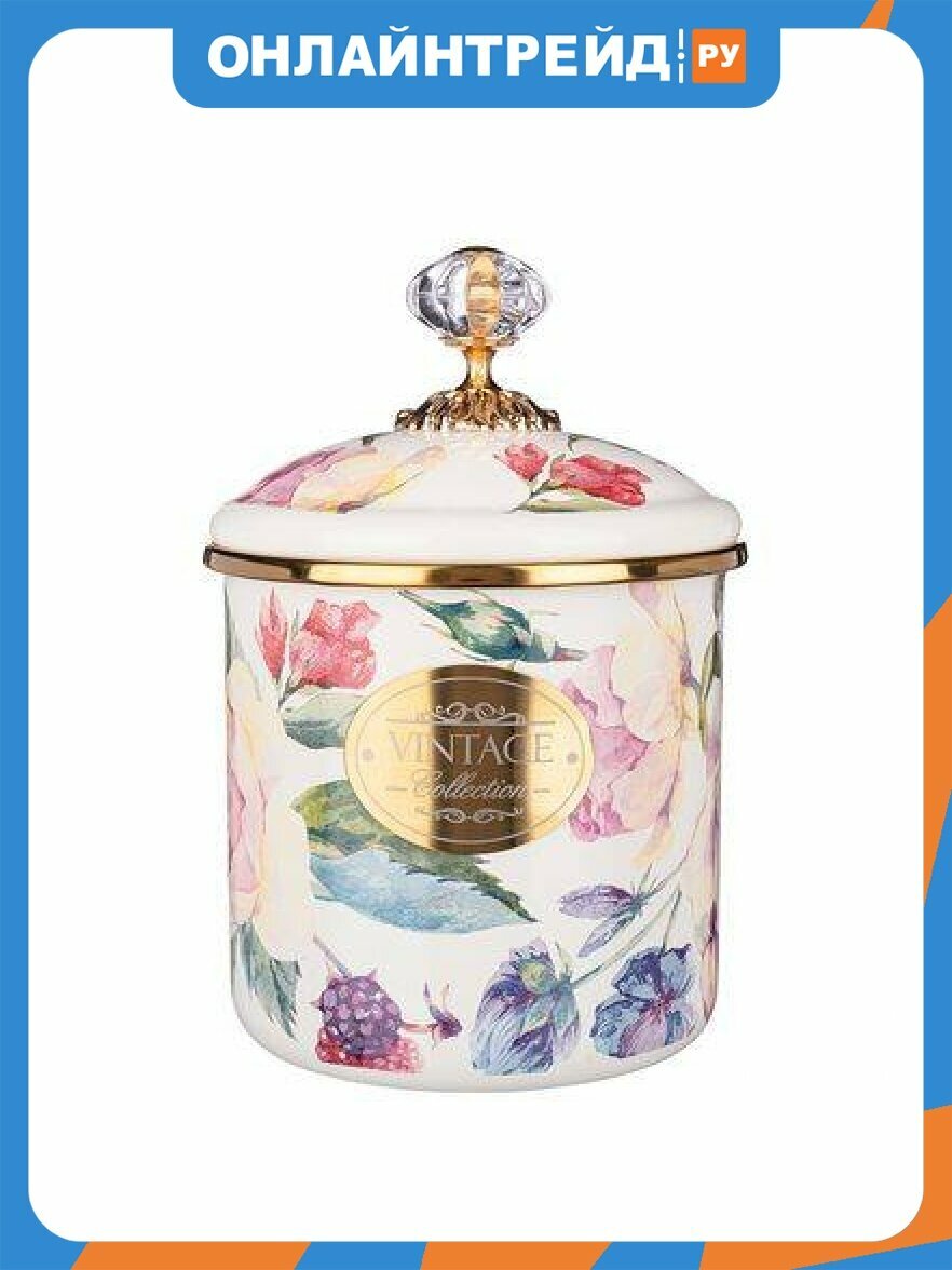Банка для сыпучих продуктов Agness , серия "Винтаж", 1,2 л. (950-034)