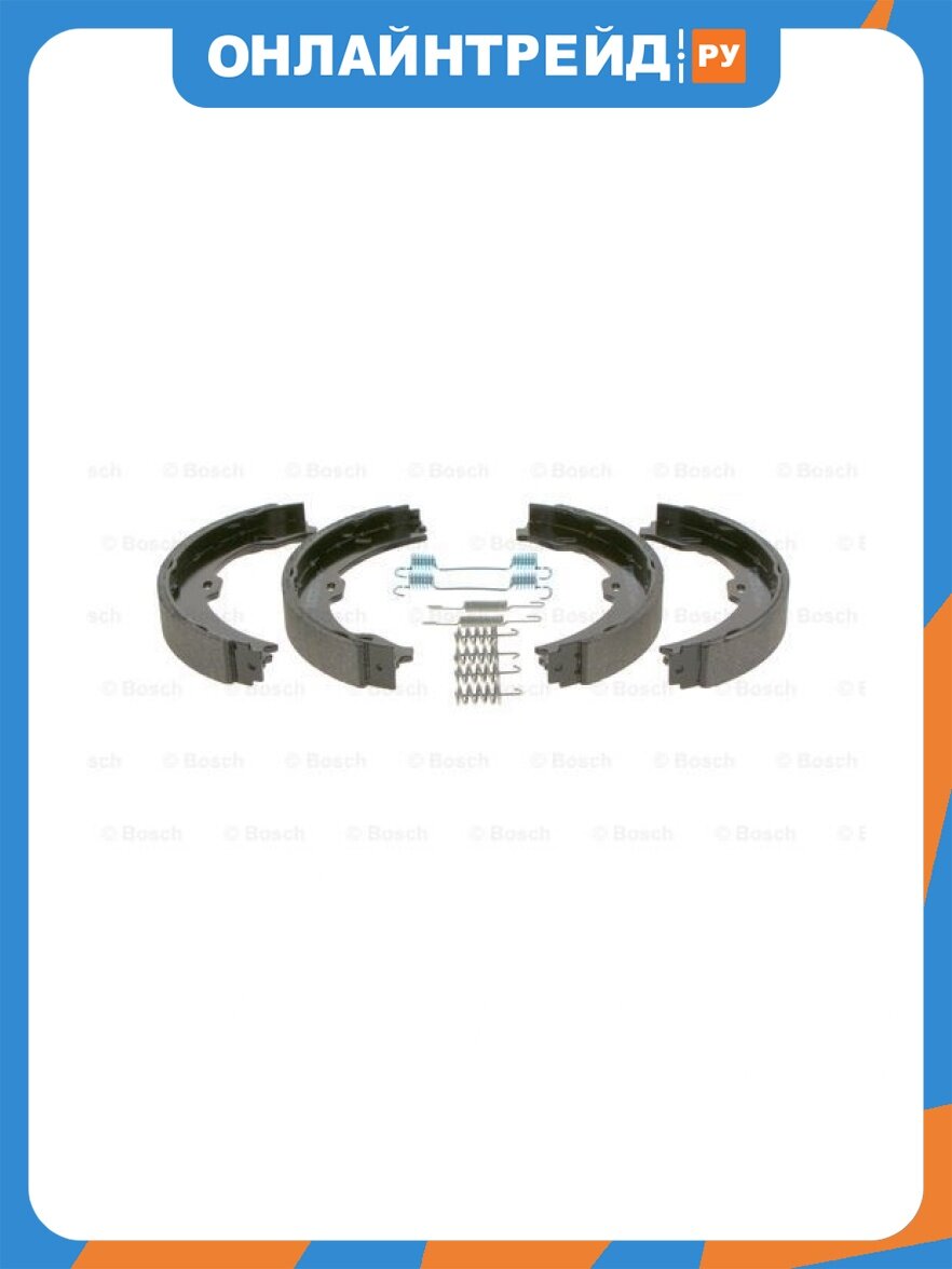 Колодки тормозные барабанные Bosch 0986487666, 4 шт