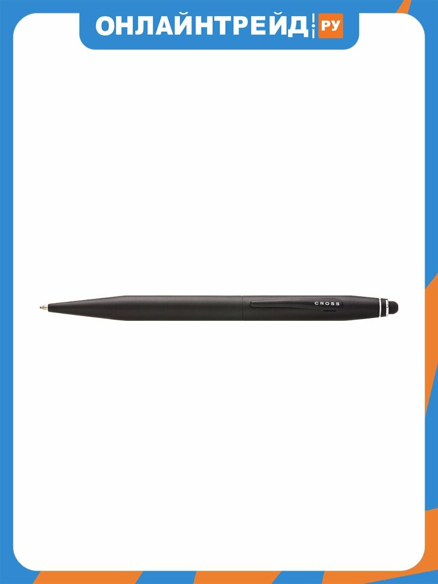 Ручка шариковая Cross со стилусом Tech2 - Satin Black, M, BL