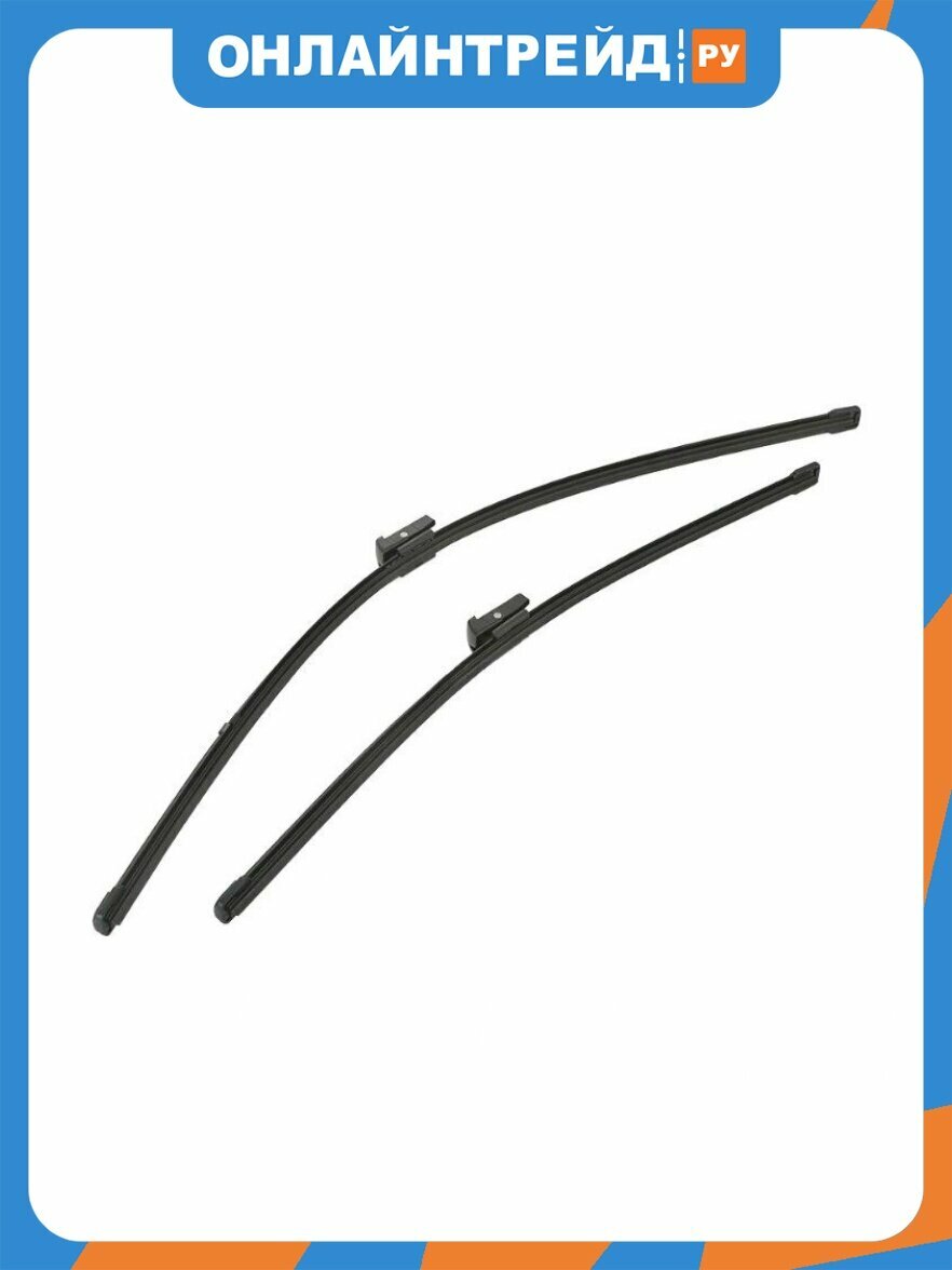 Щетка стеклоочистителя комплект Denso Flat Blade 650/500 мм, бескаркасная, 2шт, DF-037