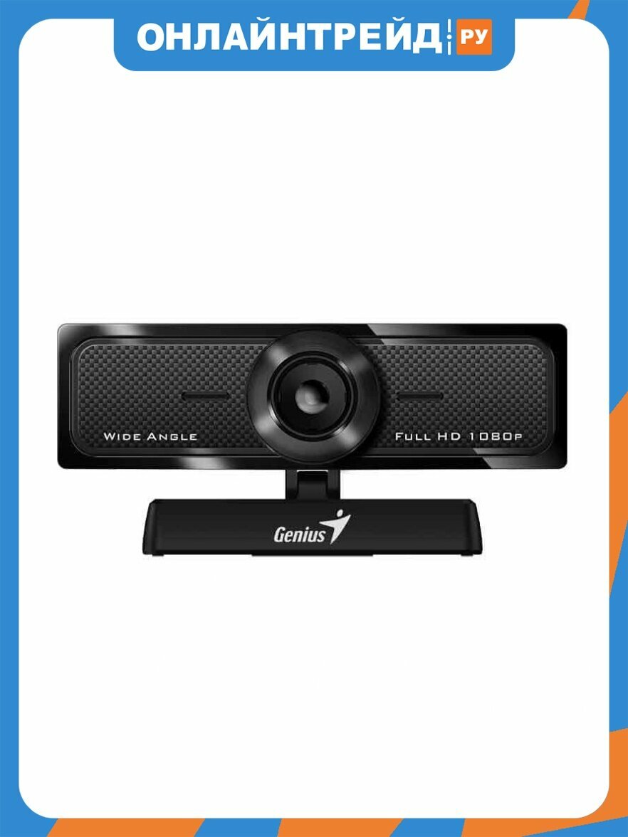 Веб-камера Genius WideCam F100 v2, микрофон, черный (32200004400)