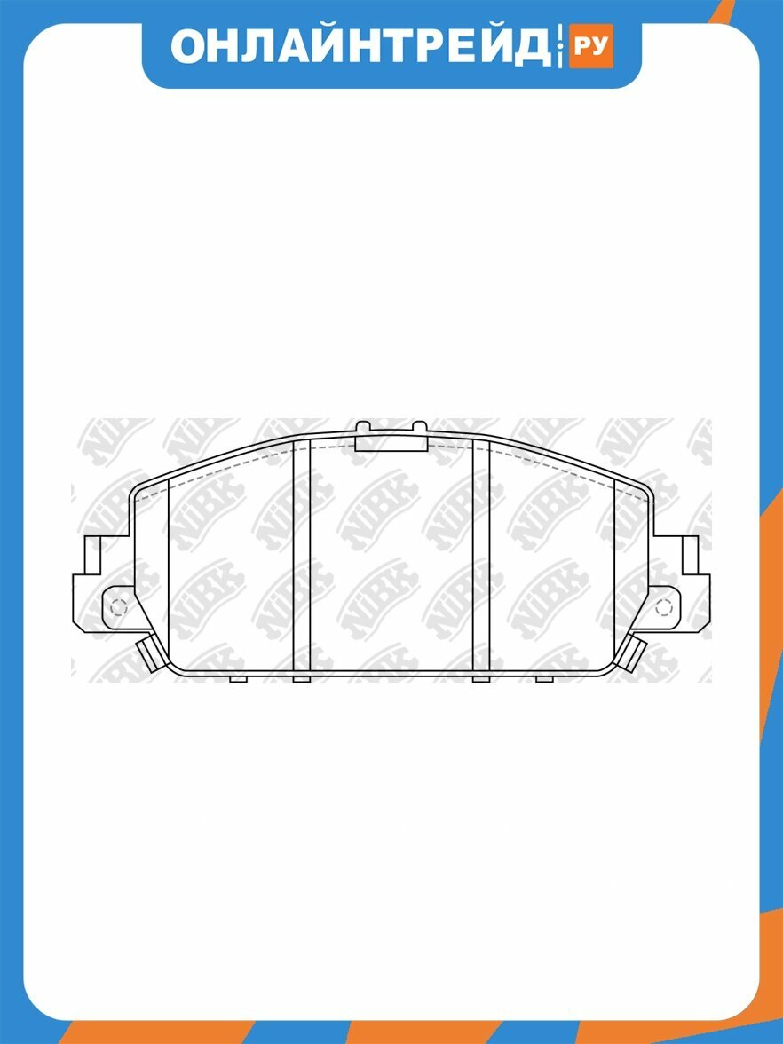 Колодки тормозные дисковые Nibk для HONDA Accord (13-) передние (4шт.)