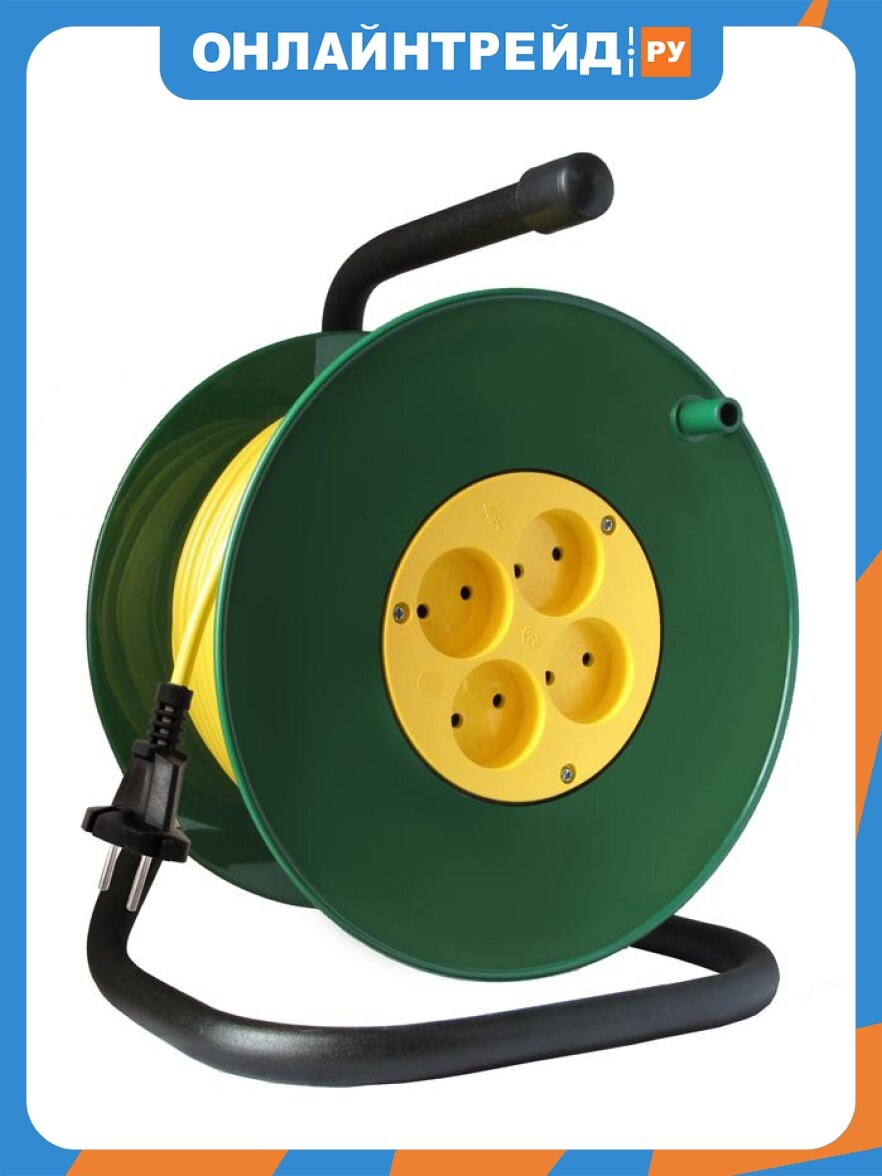 Удлинитель на катушке Союз 4х50м без заземл. IP20 3.5кВт, 481S-3305