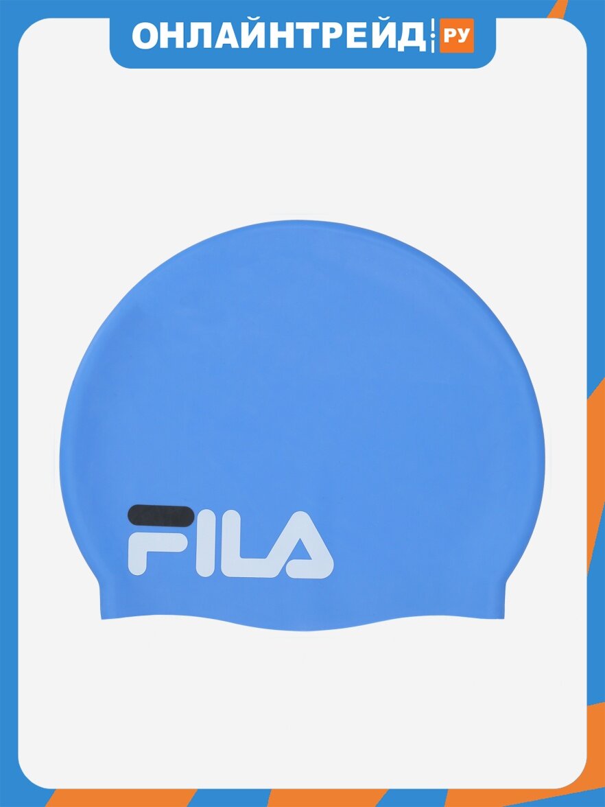 Шапочка для плавания Fila силиконовая голубой, one size, 102003FLA-Q1