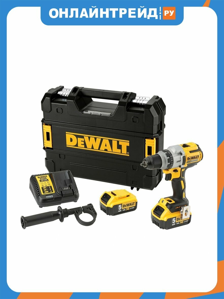 Дрель-шуруповерт аккумуляторная Dewalt DCD991P2