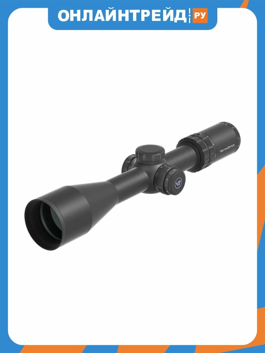Прицел Vector Optics Grizzly 2.5-15x50i HD, G4 Fiber, подсветка красная, 30мм, 1, 10 MIL, IP56, 705г