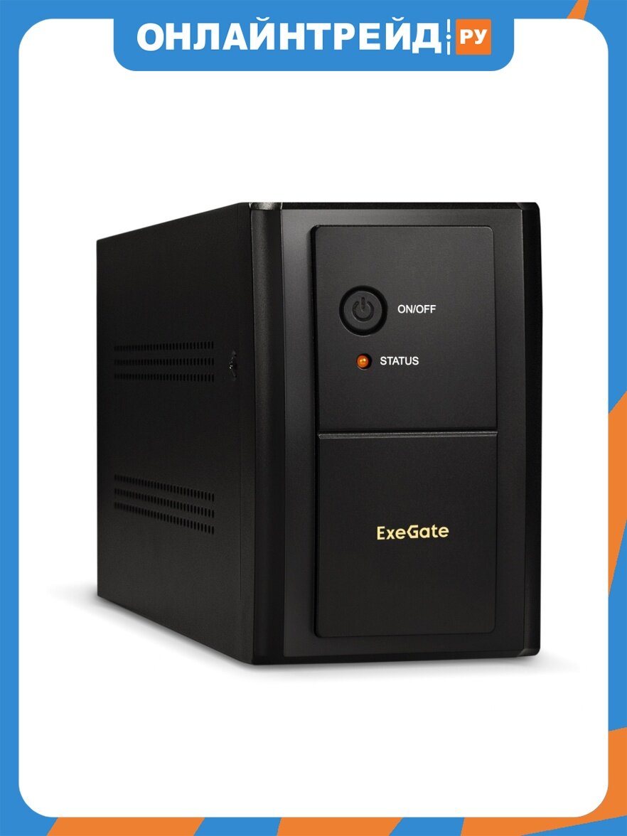 Источники бесперебойного питания Exegate SpecialPro UNB-2200. LED. AVR.4SH. RJ. USB 2200VA/1300W