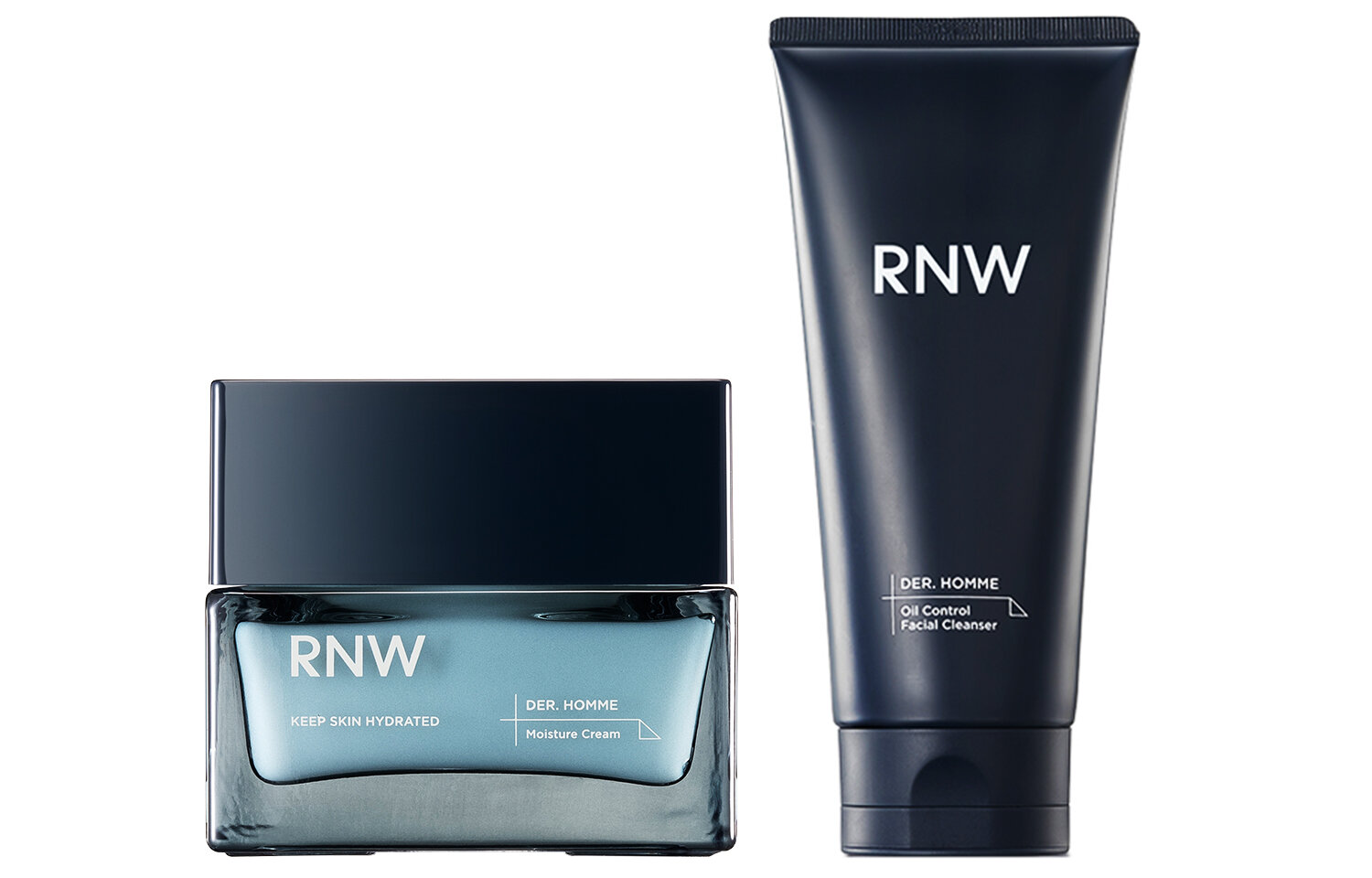 Набор для ухода за кожей лица мужской RNW, комплект Face Cream 50g+Facial Cleanser 180g