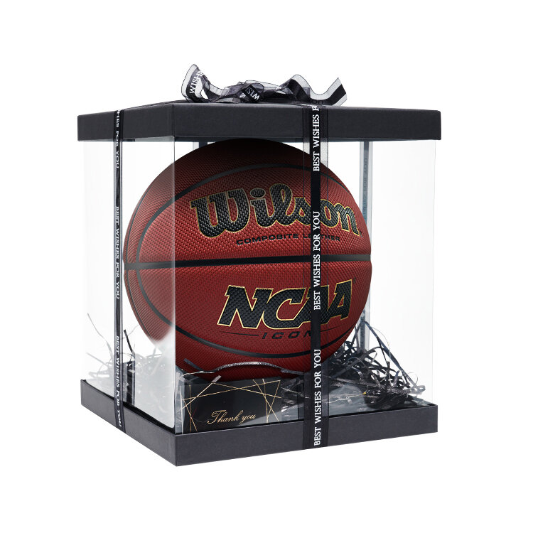 Мяч баскетбольный унисекс Wilson NCAA Pu Red Brown, размер 7