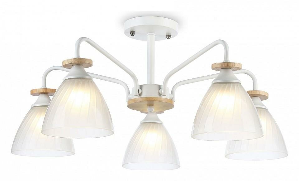 Люстра на штанге Ambrella Light TR TR9567 цвет плафона подвески Белый, цвет арматуры Белый, Коричневый