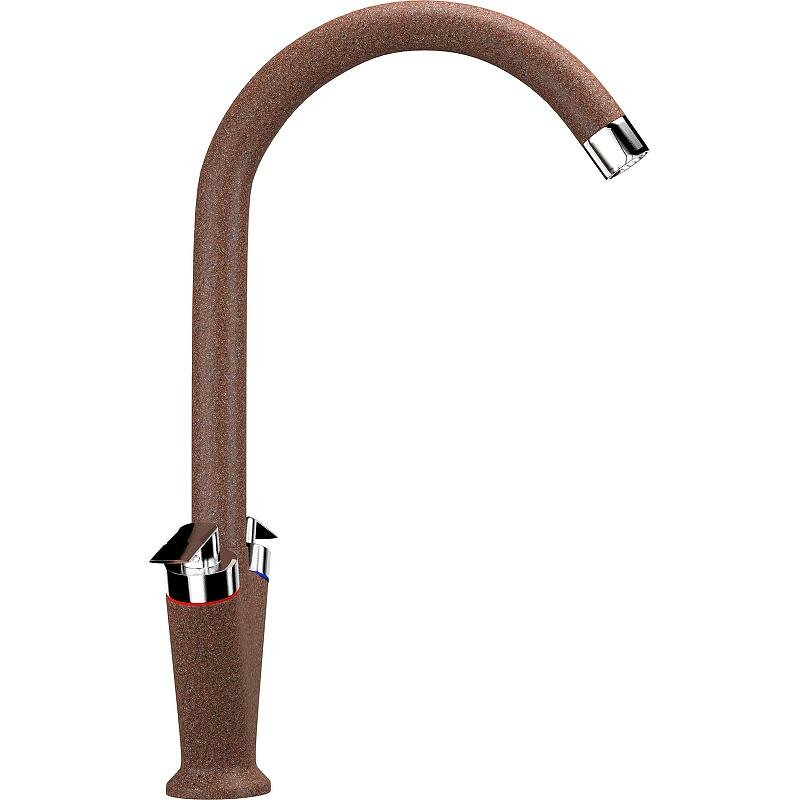 Смеситель для кухни Ulgran Classic U-011-307 терракот, вентильный, латунь