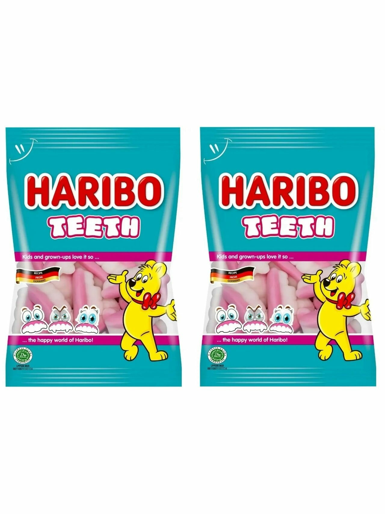 Мармелад Haribo Teeth, 2шт по 80г