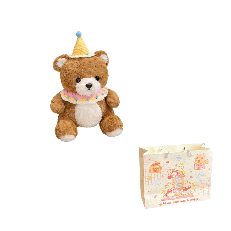 Подарочная сумка унисекс Mise Мишка 30см, 30CM EU, Yellow Hat Style