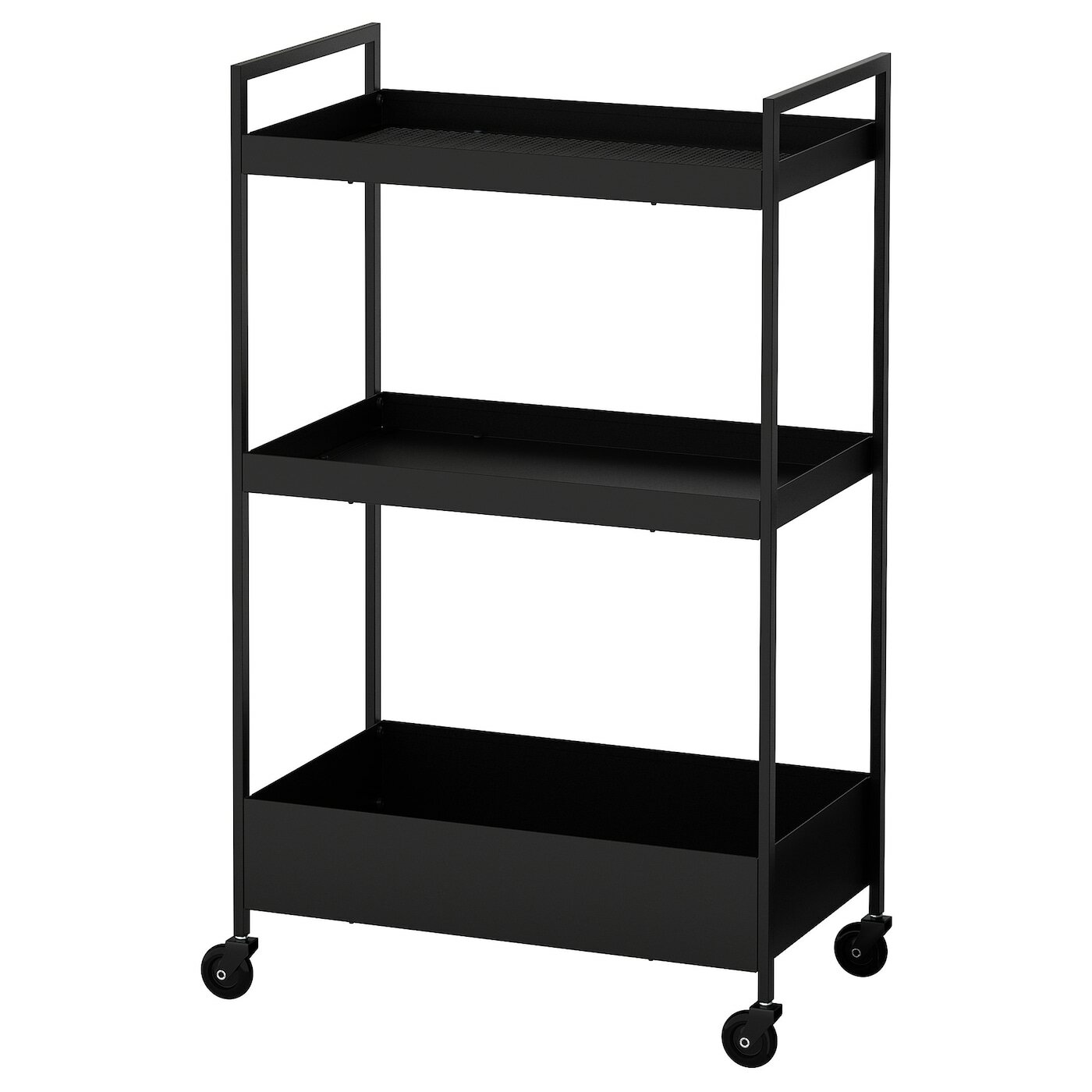 NISSAFORS Тележка икеа, черный 50.5x30x83 см (10407363)