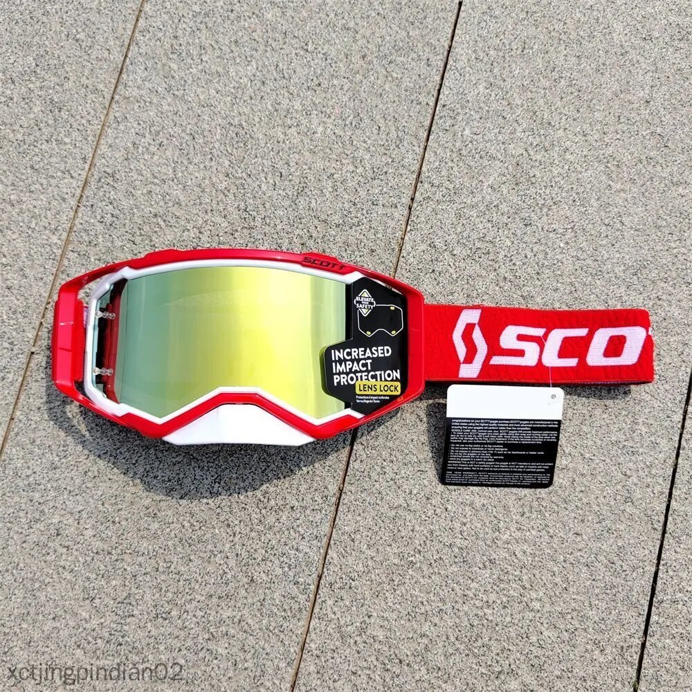 Маска горнолыжная SCOTT Red/White/Yellow Lens
