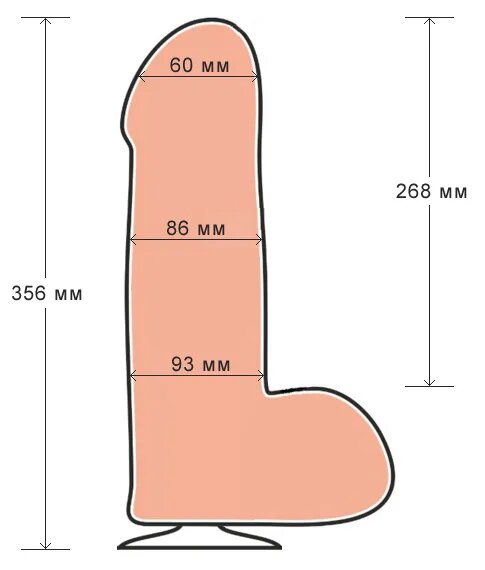 NOT Toys Фаллоимитатор, 36см — фото 1