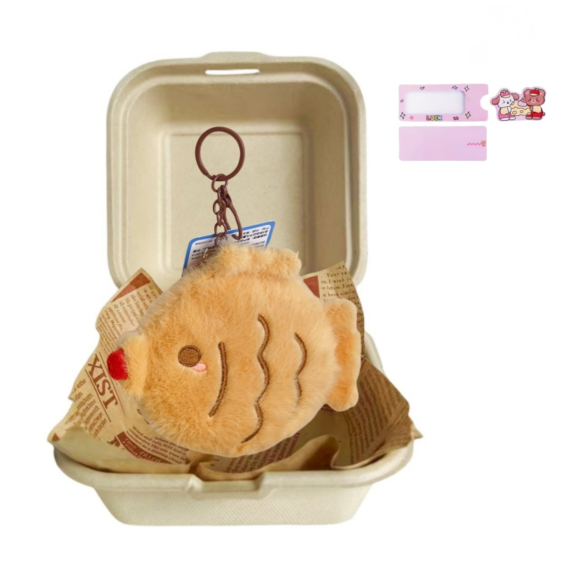 Подарочная сумка унисекс AOLETU Lunch Box Caramel Pudding+Puppy Pull-Out Greeting Card