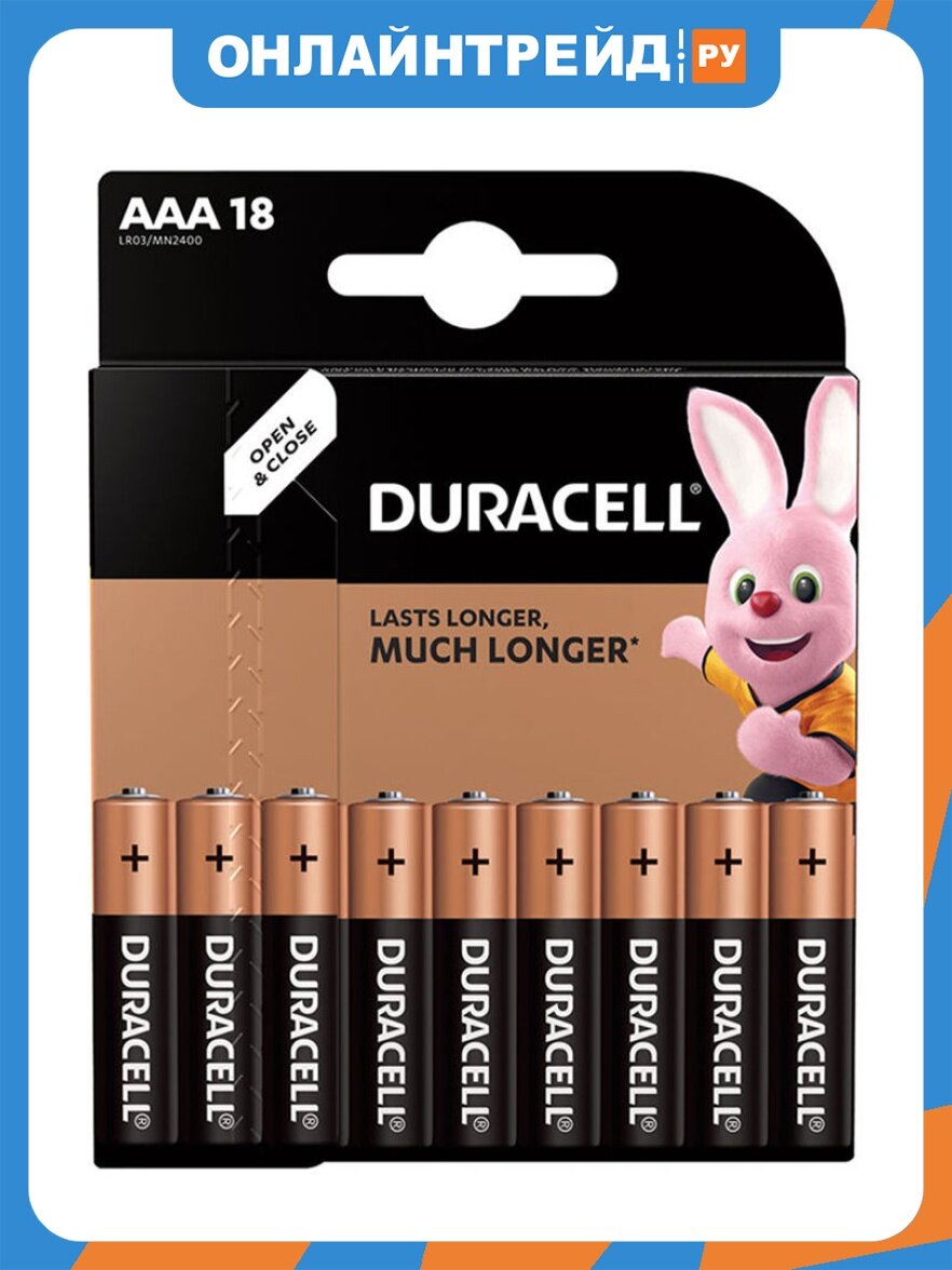 Элемент питания Duracell Basic LR03-18BL AAA бл 18