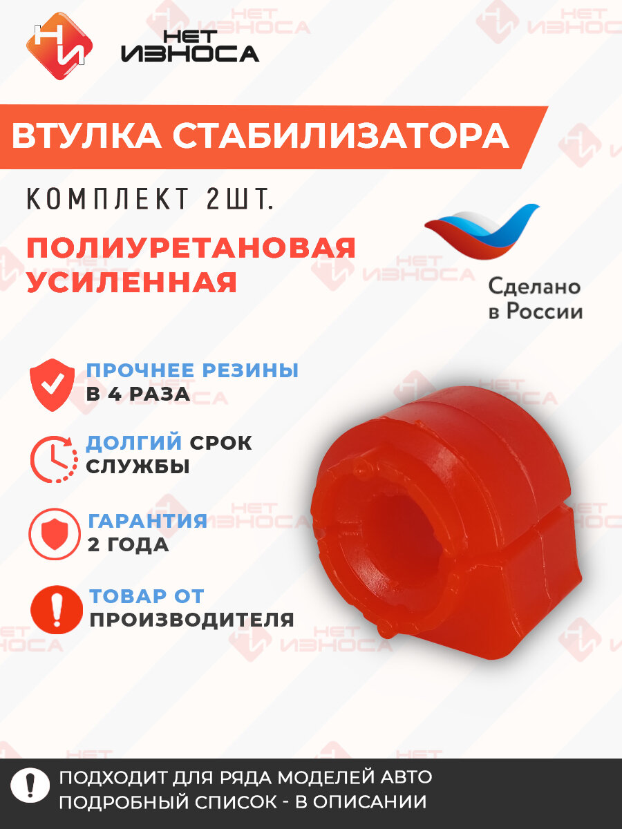 Втулка стабилизатора NB700-2 полиуретановая усиленная Atlas, Coolray