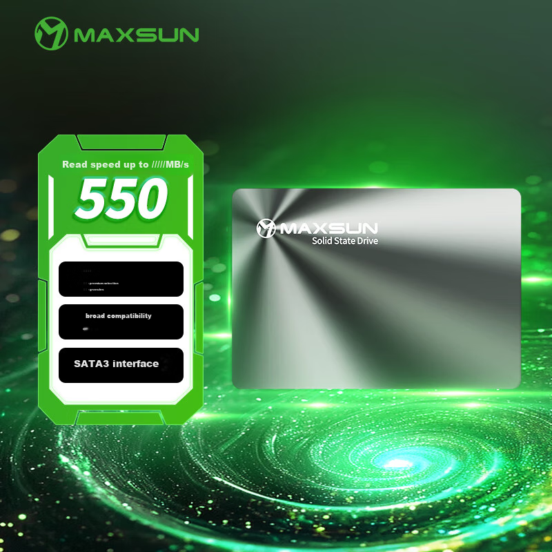 MAXSUN 256 ГБ SSD SATA III твердотельный накопитель 550 МБ/с скорость чтения Terminator Series Цвет：Terminator SATA 3.0