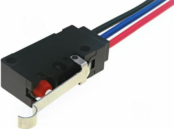 OMRON D2VW-5L3-1M Микропереключатель SNAP ACTION, с рычагом с имитацией ролика, 1шт