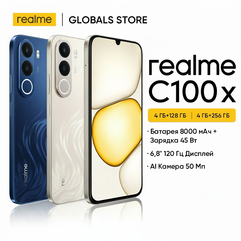 Смартфон Realme C100x, 4/256ГБ — фото 1