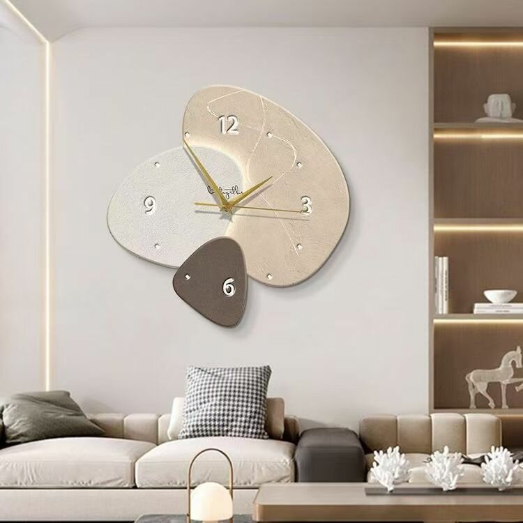 Настенные часы "Warm Time" для гостиной, в стиле легкой роскоши, модные, простые, современные декоративные кварцевые часы, популярные в ресторанах.