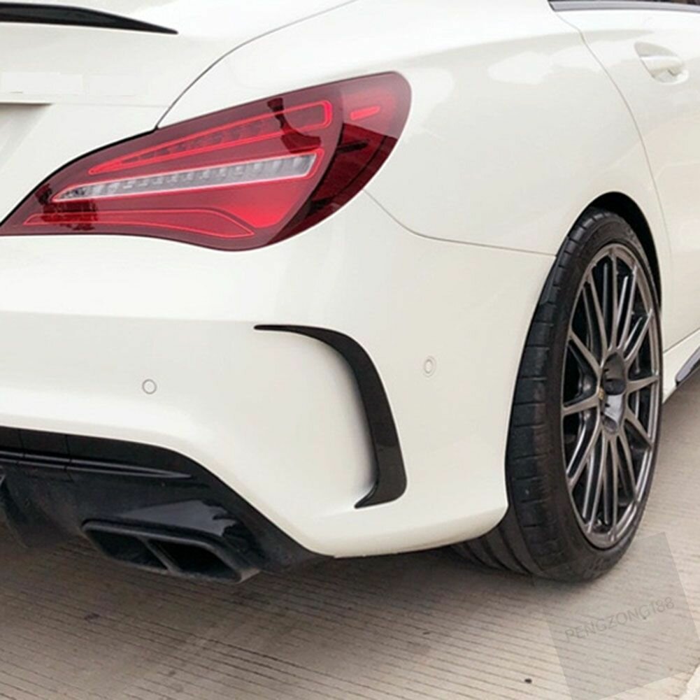 Качественный спойлер на задний бампер MercedesBenz CLA200/220/250 W117, матовочерный
