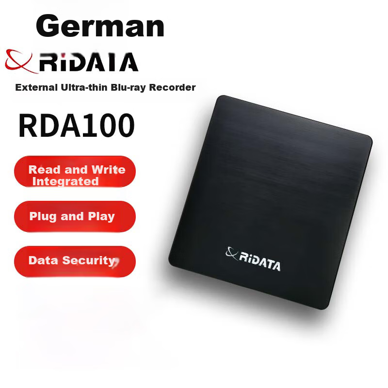 RITEk Архивный оптический привод для записи BD XL 100GB CD DVD совместимый с Windows macOS Количество：RDA100 Blu-ray