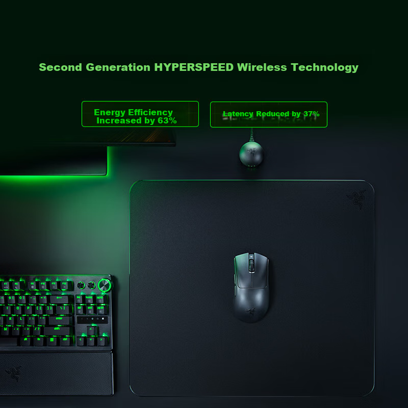 Беспроводная игровая мышь Razer Viper V4 Pro Black Ультралегкая оптическая сенсорная система Высокая точность 2.4ГГц