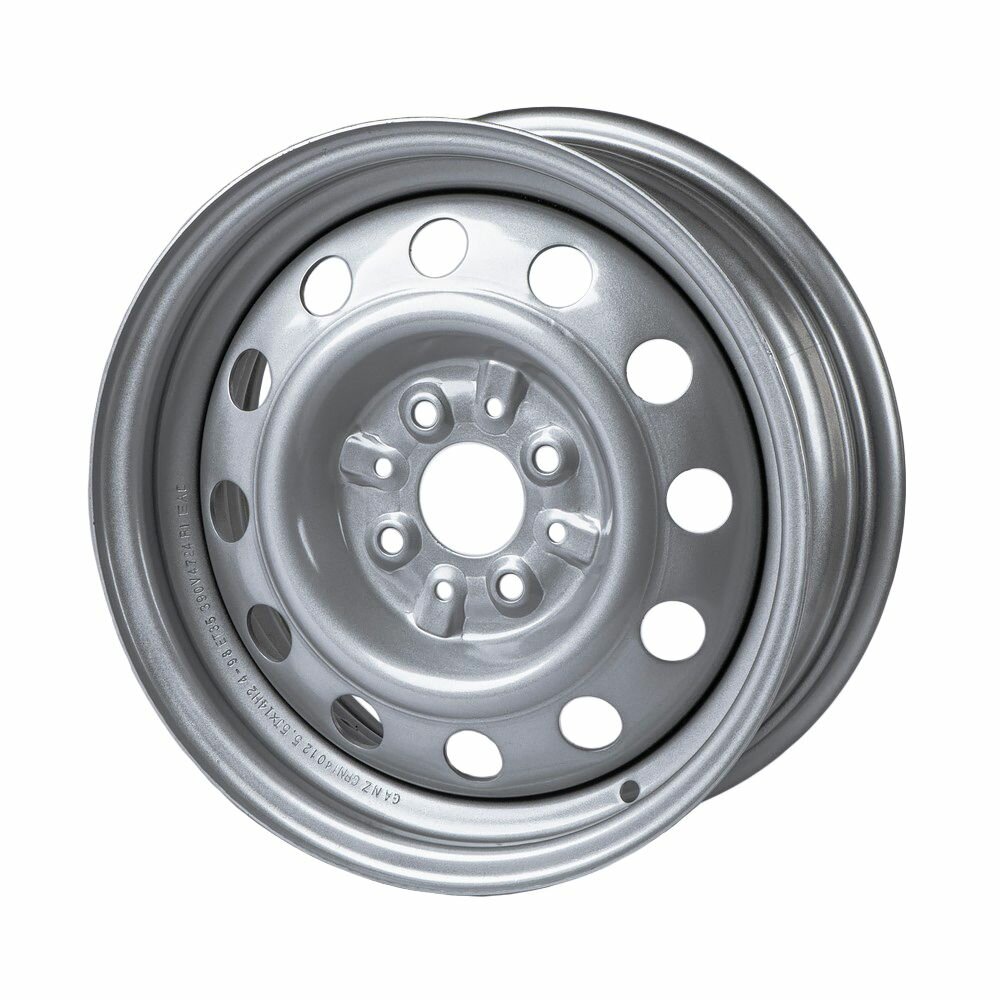 GANZ Диск штампованный R14 5.5J 4x98/58.6 ET35 Silver GRN14012 для ВАЗ 2110-12, 1117-19, 2170-72, 2190-92 12 (отверст)