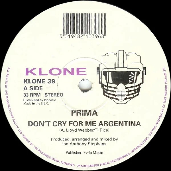 Prima (2) - Don't Cry For Me Argentina / I'm Coming To You EX-