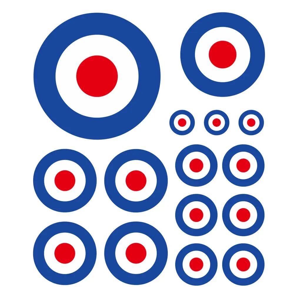 Для RAF круглые наклейки Mod The Who Lambretta Vespa Scooter Bike наклейки