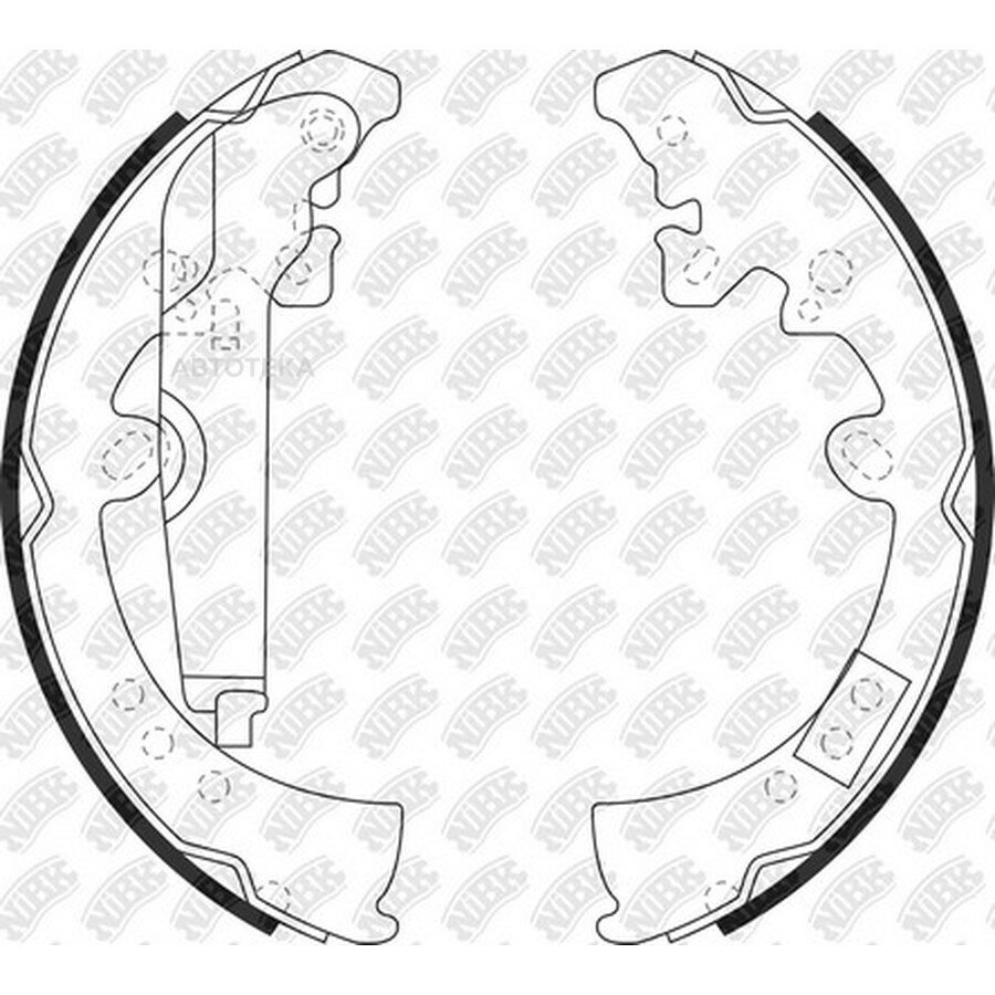 Колодки торм. бараб. NIBK FN0620 TOYOTA FORTUNER (_N5_, _N6_) 2.5 D-4D (KUN60, RZN205) 102 л. с. 2004 - 2015 FORTUNER (_N5_, _N6_) 2.7 4WD (TGN51_, TGN51R) 160 л. с. 2004 - 2015 FO.