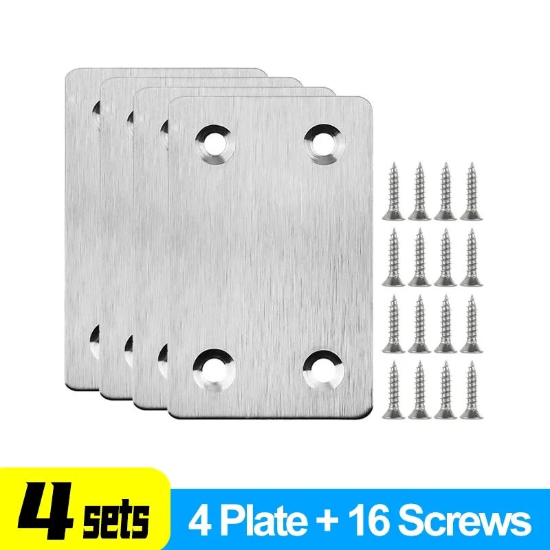 Угловые кронштейны из нержавейки 1.3 мм 4 Sets