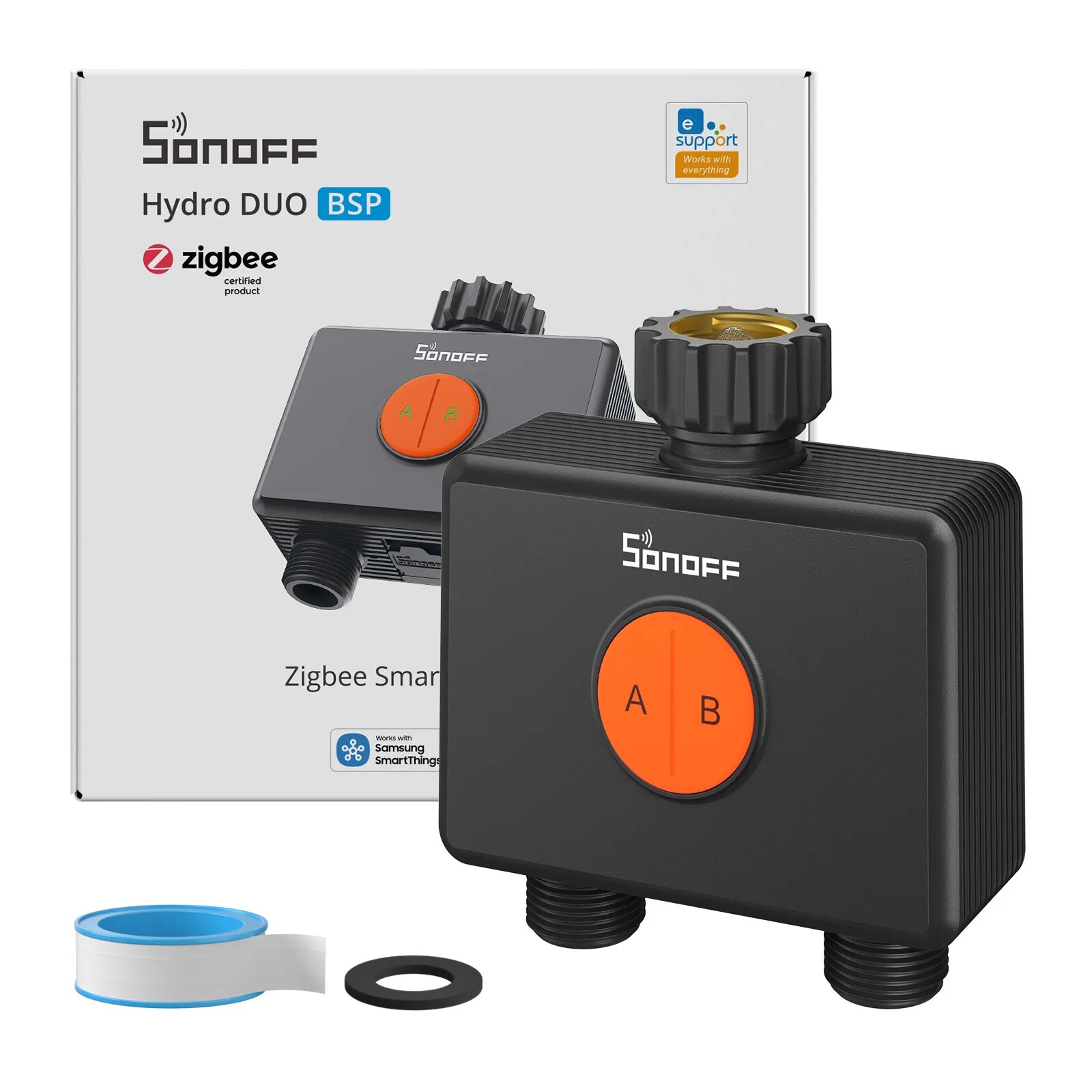 SONOFF Hydro DUO Два канала умный клапан для полива EU