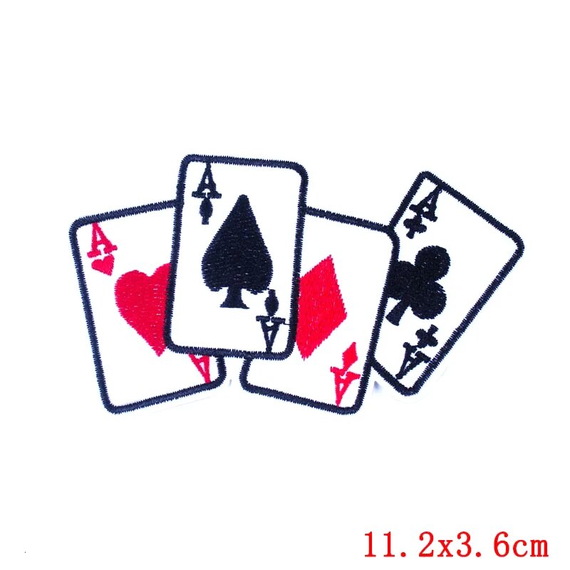 Термоаппликация игральные карты, 11.2x3.6 см, PE4714CT