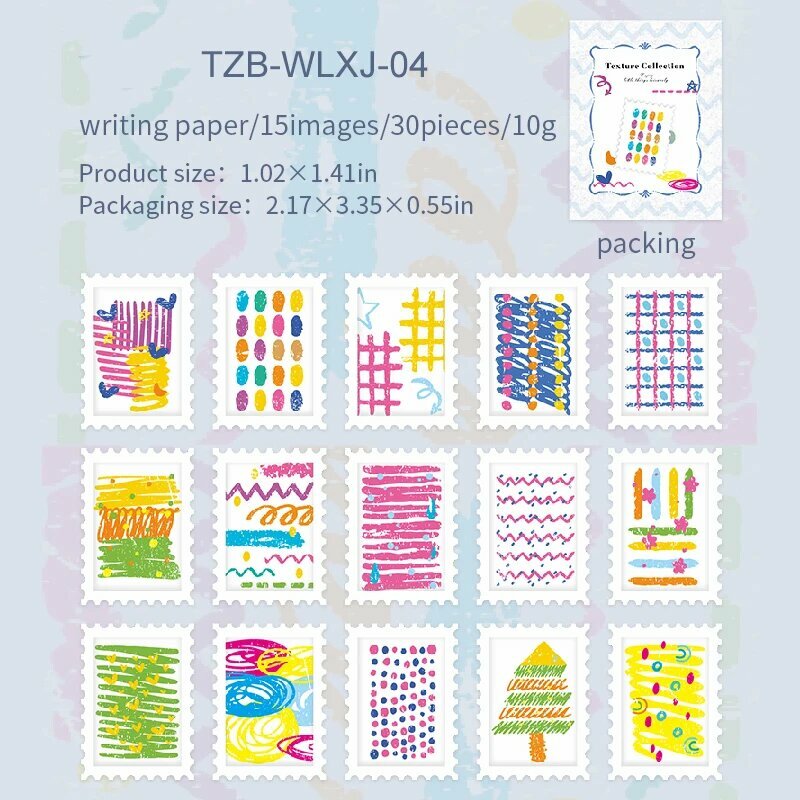Набор текстурных наклеек TZB-WLXJ-04