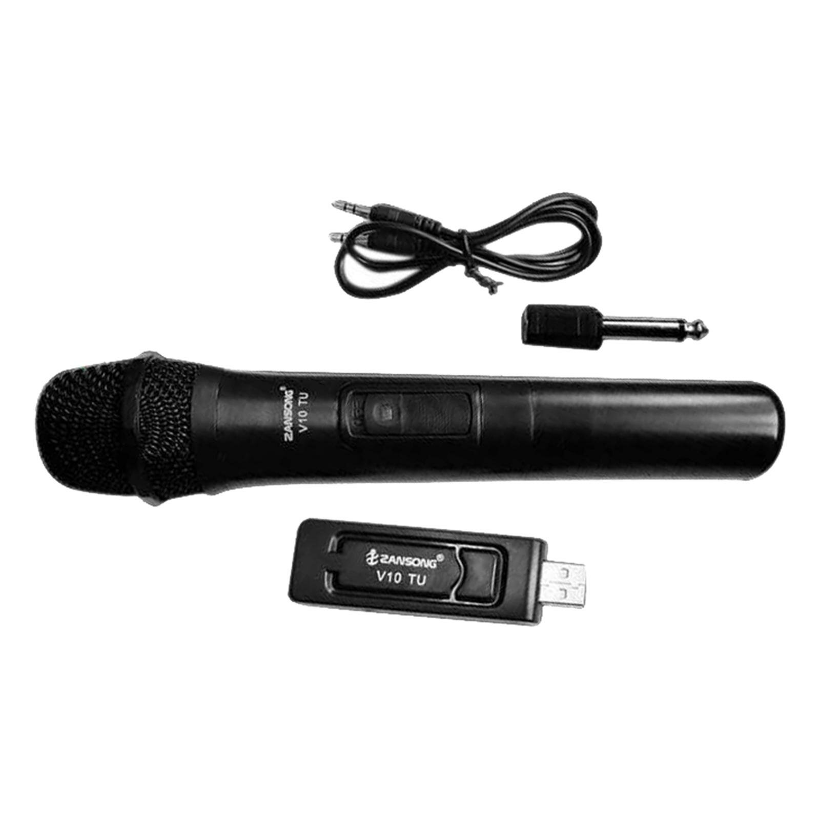 Беспроводной ручной микрофон Pro V10 VHF с USB-приемником для караоке.