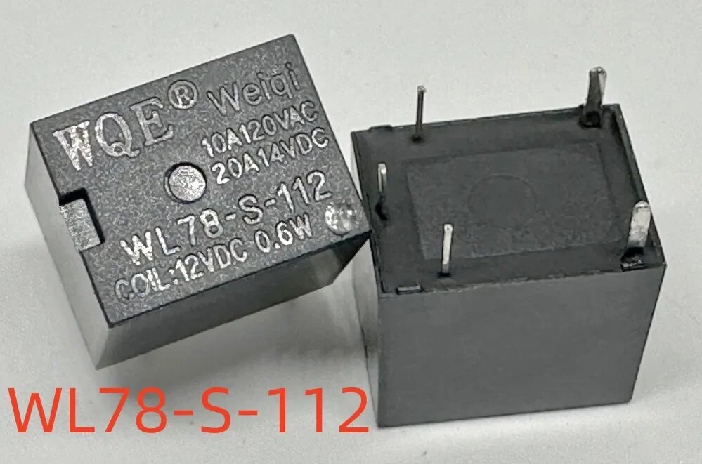 Реле WL78-S-112, 12В, 10A/120VAC, 20A/14VDC