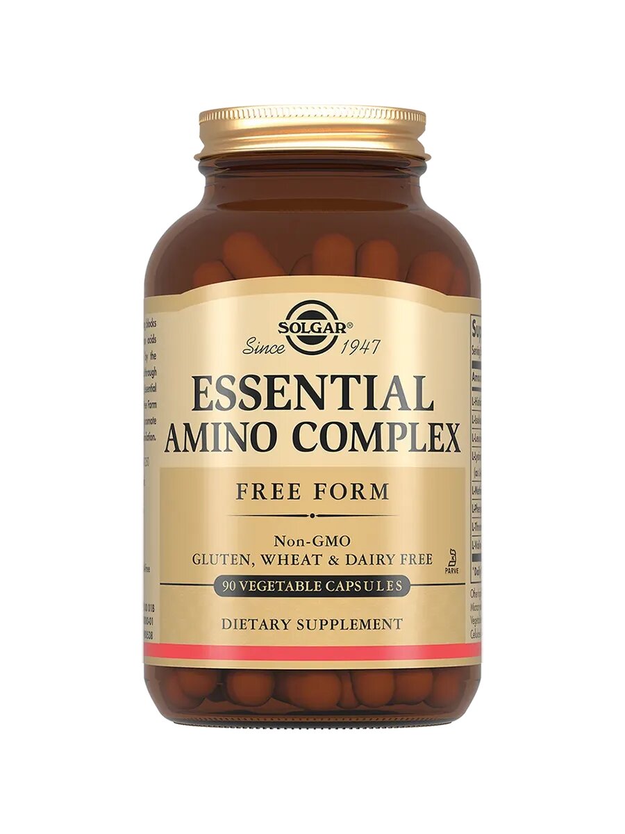 БАД Solgar Капсулы "Комплекс основных аминокислот", 90 шт. Essential Amino Complex