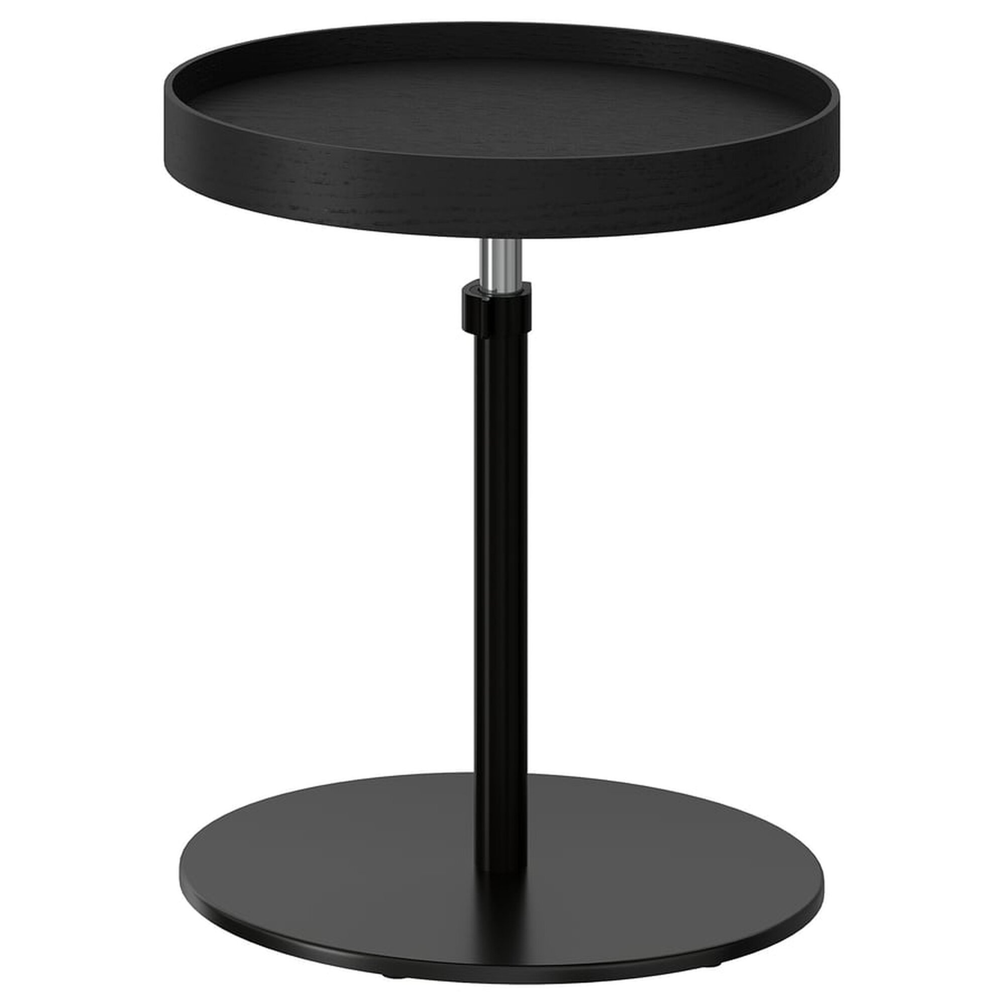 Стол журнальный с регулировкой высоты IKEA TRANERED, цвет черный, 75х44 см 306.090.01