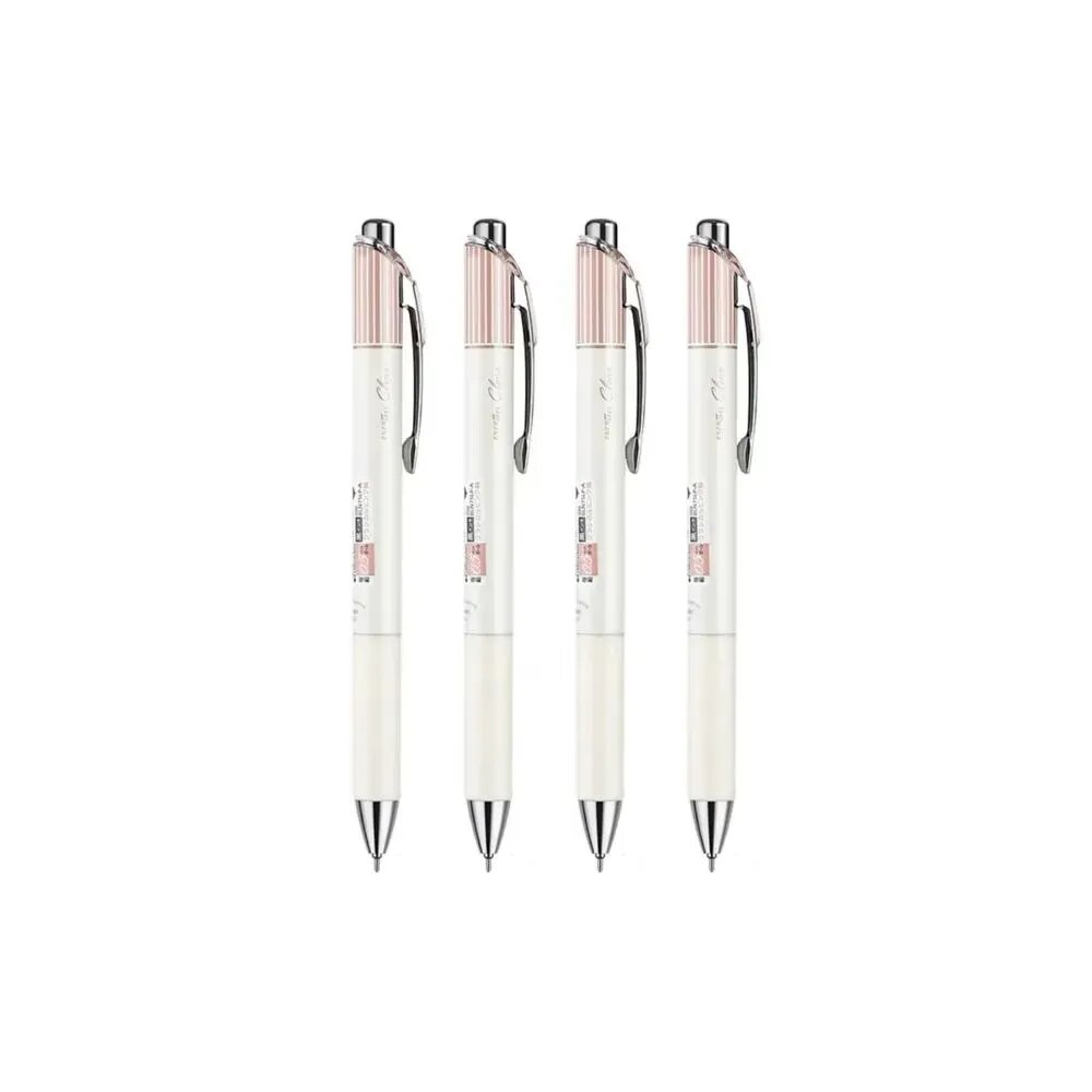 Pentel Ручка Гелевая Clena BLN75, Черная, 4 шт, Япония
