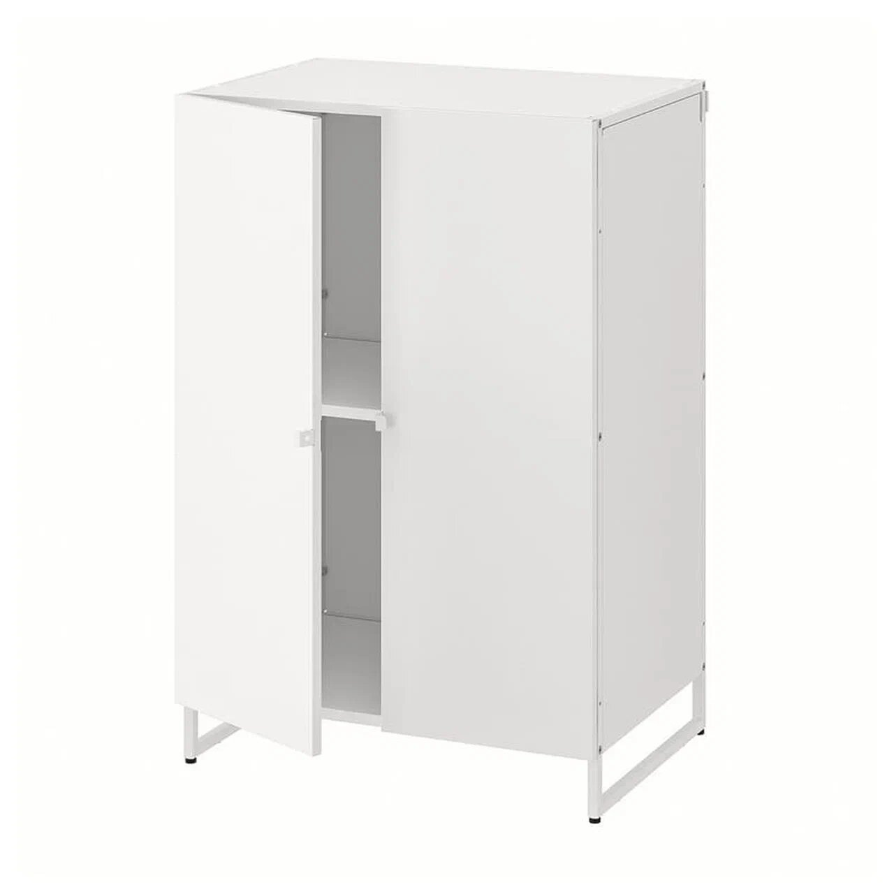Стеллаж IKEA "JOSTEIN" 394.371.66, металлический, белый, влагостойкий, 61 см x 44 см x 90 см